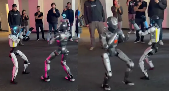 EngineAI vs Unitree: Humanoid Robots Clash In San Francisco Fight Demo ...