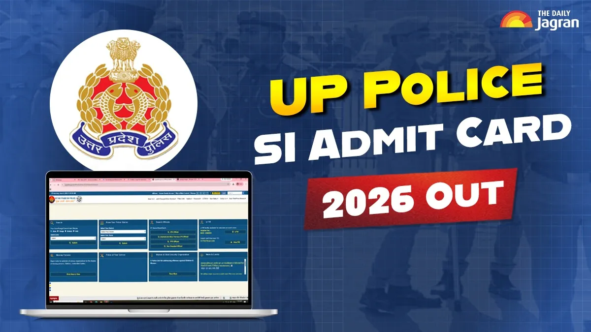 UP Police SI Admit Card 2026 Out: Download UP Police Sub Inspector DV ...