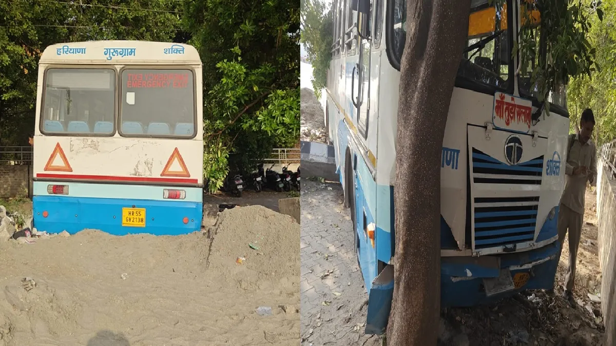 Gurugram Depot Bus Goes Out Of Control After Its Brakes Fail In Panipat ...