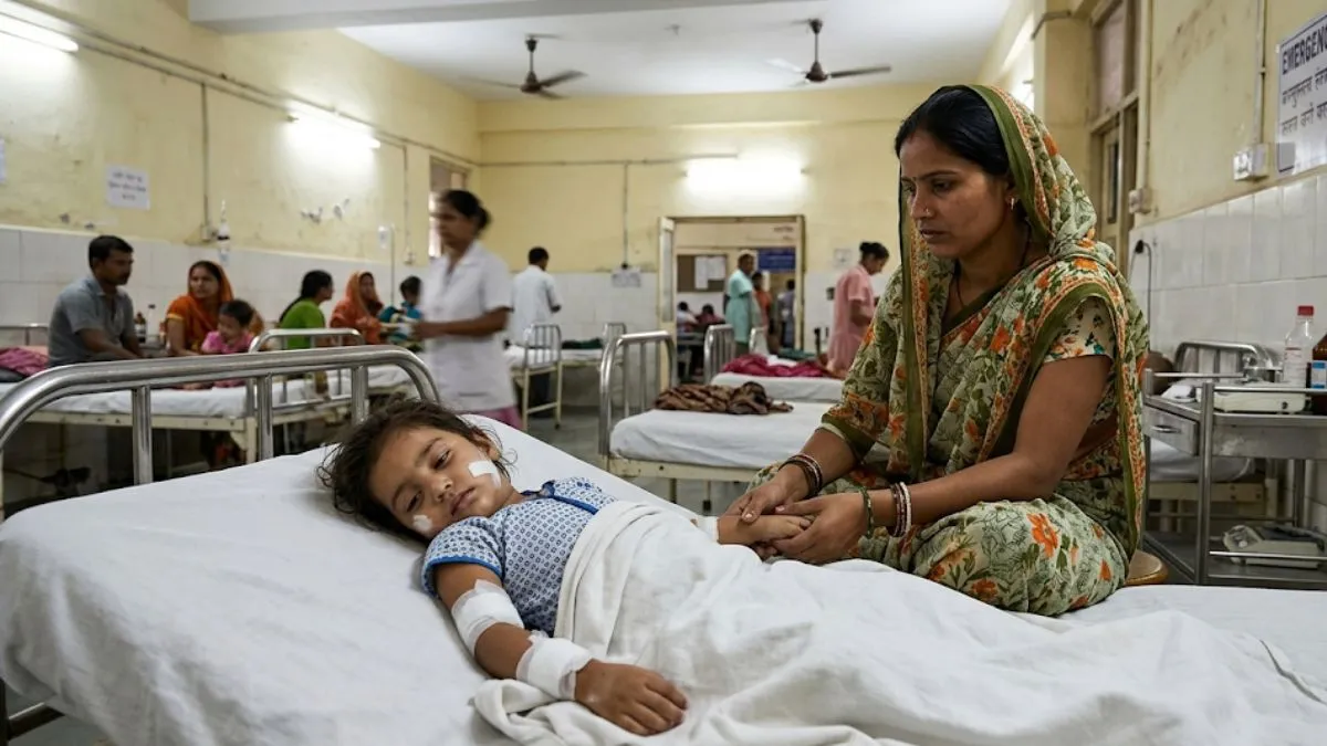 UP: Forced Outside By Power Cut, 3-Year-Old Patient Dragged and ...