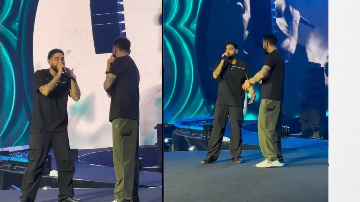 Karan Aujla And Virat Kohli Set Stage On Fire At Delhi Event, Cricketer ...