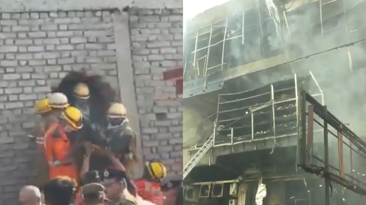 Lucknow Fire: Firefighters Cut Through Wall To Rescue Trapped Students ...